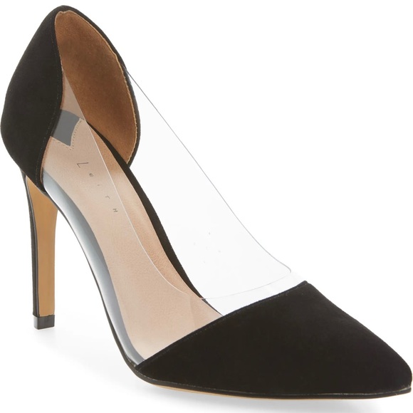 Leith | Shoes | Penny Clear Pointy Toe Pump | Poshmark